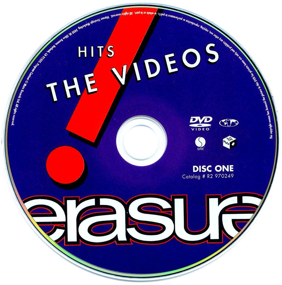 Erasure Hits! The Videos : DVD 1 | DVD Covers | Cover Century | Over 1. ...